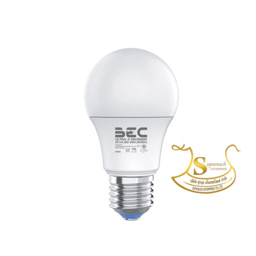 หลอดไฟ LED Bulb E27 รุ่น ULTRA-X 5W/6500K BEC - บริษัท ศุภนุช เอ็นเตอร์ ...